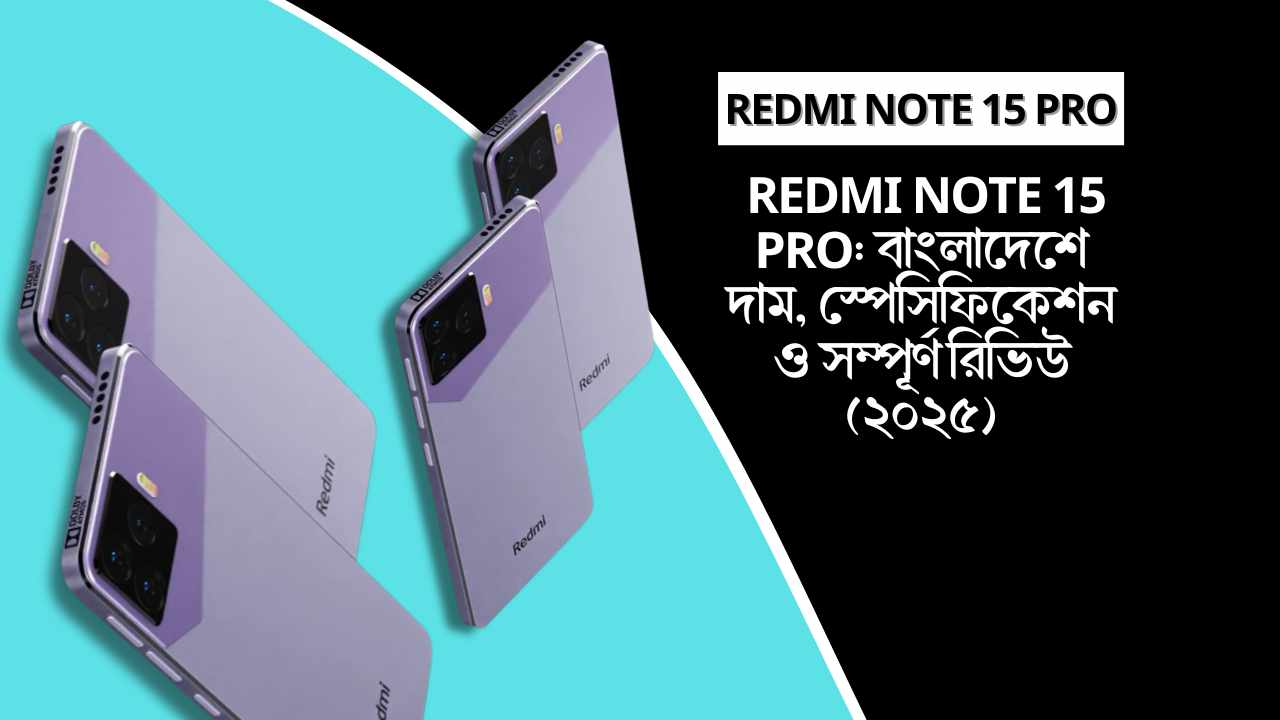Redmi Note 15 Pro: বাংলাদেশে দাম, স্পেসিফিকেশন ও সম্পূর্ণ